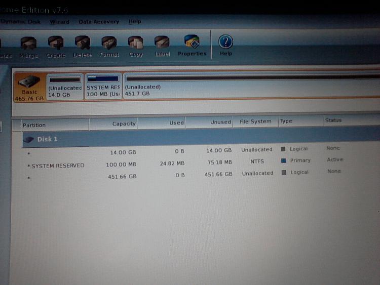 Bcd Missing Status0xc000000f And Diskpart Wont List My Main Partition Solved Windows 7 Forums