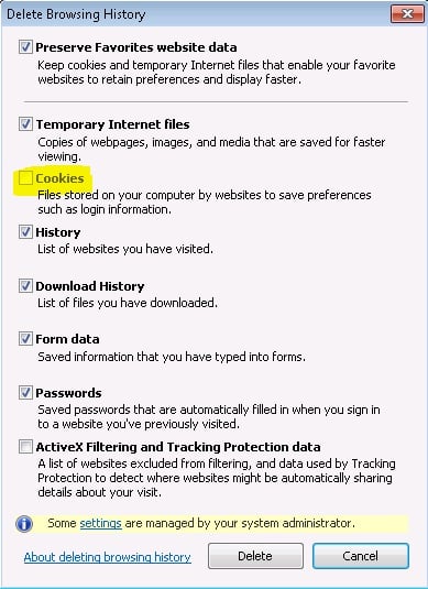 How to enable checkbox for cookies in IE by GPO - Windows 7 Forums How to enable checkbox for cookies in IE by GPO - Windows 7 Forums