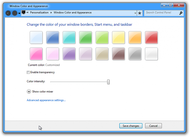Any way to get rid of window border transition? - Windows 7 Forums Any way to get rid of window border transition? - Windows 7 Forums