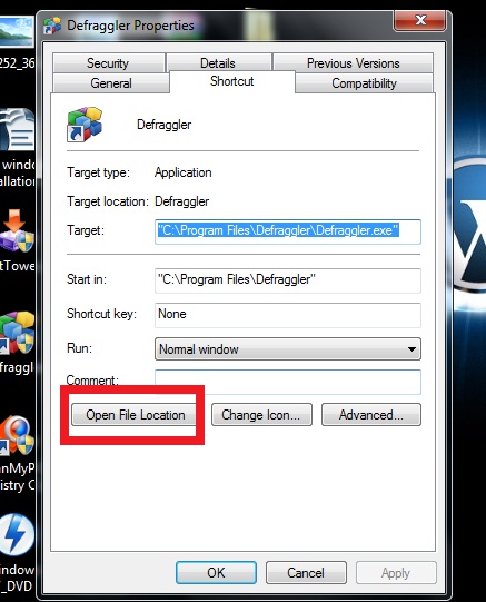 How To Remove Open File Location In Right Click Option Properties Windows 7 Forums