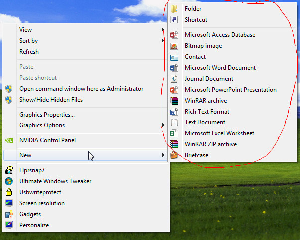 Add Items To New Option Of Right Click Menu Solved Windows 7 Forums