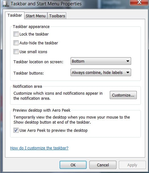 Customize Windows 7 Taskbar - Windows 7 Forums Customize Windows 7 Taskbar - Windows 7 Forums
