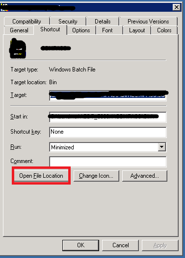 Shortcut Context Menu Properties Disable Open File Location Windows 7 Forums