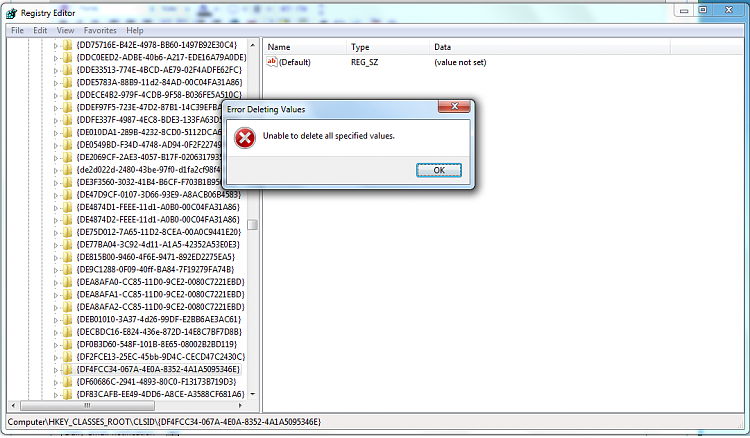 Unable to delete empty registry entry Solved - Windows 7 Help Forums Unable to delete empty registry entry Solved - Windows 7 Help Forums