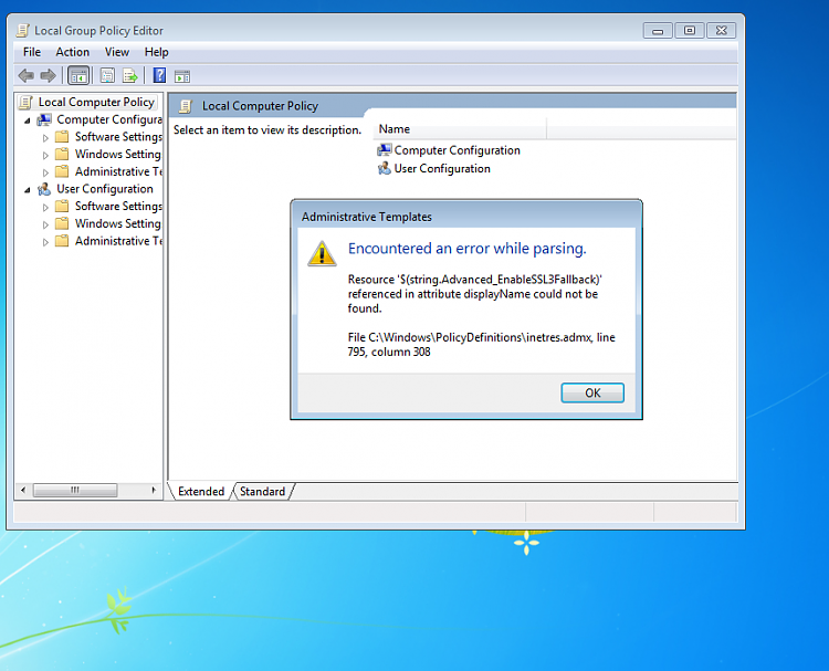 Encountered an error while parsing Solved - Windows 7 Forums Encountered an error while parsing Solved - Windows 7 Forums