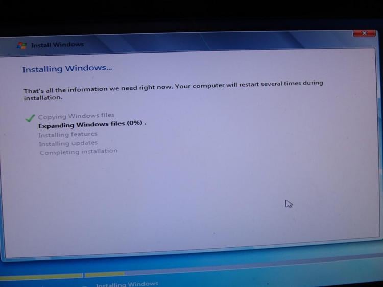 Reinstalling Win 7- Reinstalling Win 7-