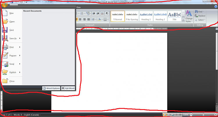 Microsoft Office 2007 ribbon too big Solved - Windows 7 Forums Microsoft Office 2007 ribbon too big Solved - Windows 7 Forums