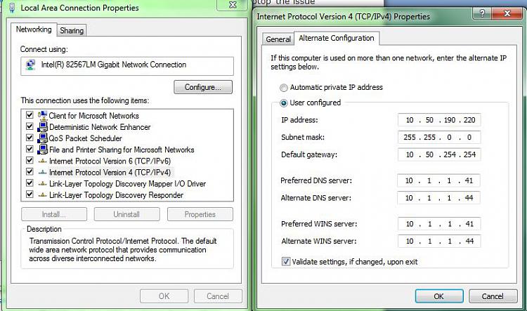 Unable To Set Alternate Configuration On Laptop Windows 7 Help Forums