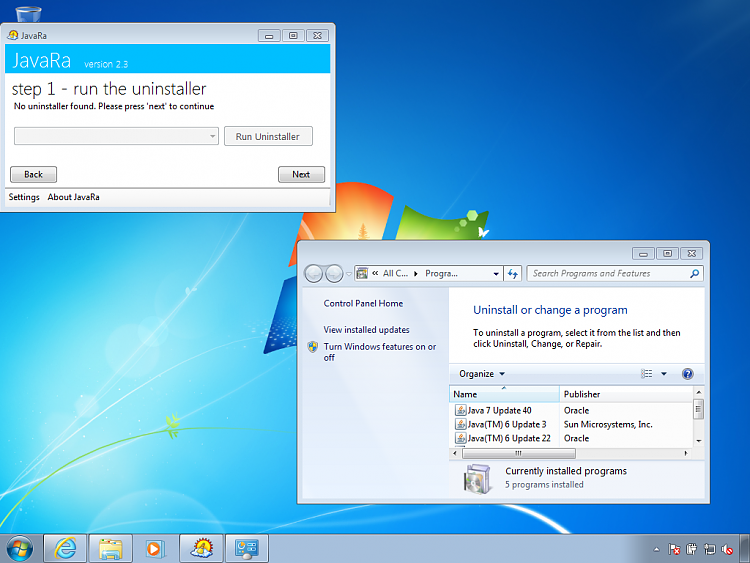 Uninstall Old Java Version - Cannot Find Solved - Windows 7 Help Forums Uninstall Old Java Version - Cannot Find Solved - Windows 7 Help Forums