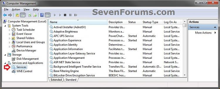 Services MMC Snap-in - Enable or Disable | Tutorials Services MMC Snap-in - Enable or Disable | Tutorials