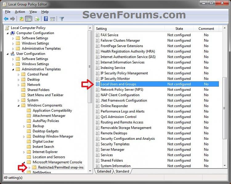 Local Users And Groups Mmc Snap In Enable Or Disable Tutorials