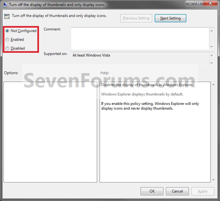 Thumbnail Previews - Enable or Disable | Tutorials Thumbnail Previews - Enable or Disable | Tutorials