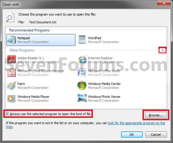 Open With - Change Default Program | Tutorials Open With - Change Default Program | Tutorials