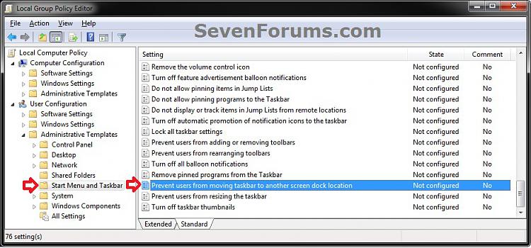 Taskbar - Enable or Disable Moving | Tutorials Taskbar - Enable or Disable Moving | Tutorials