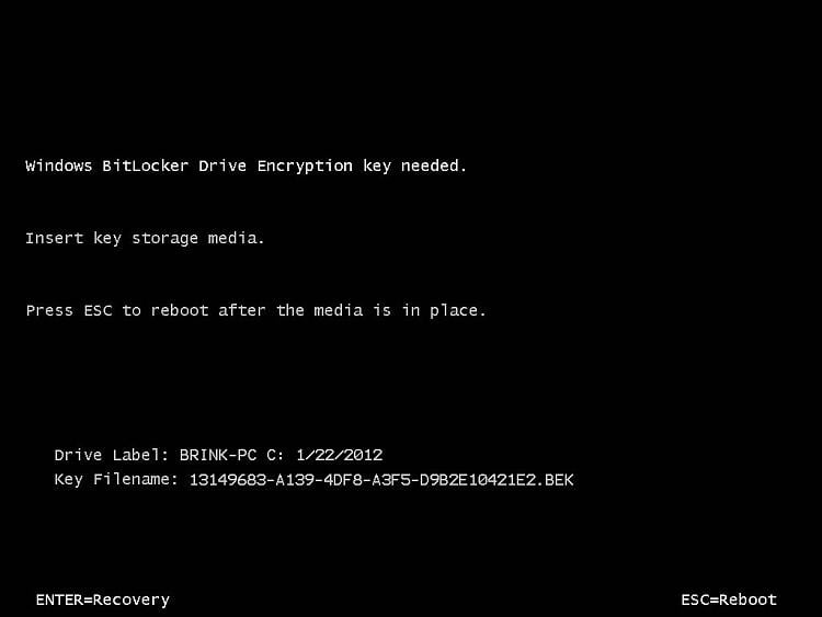 Bitlocker Drive Encryption Unlock A Locked Os Drive Tutorials