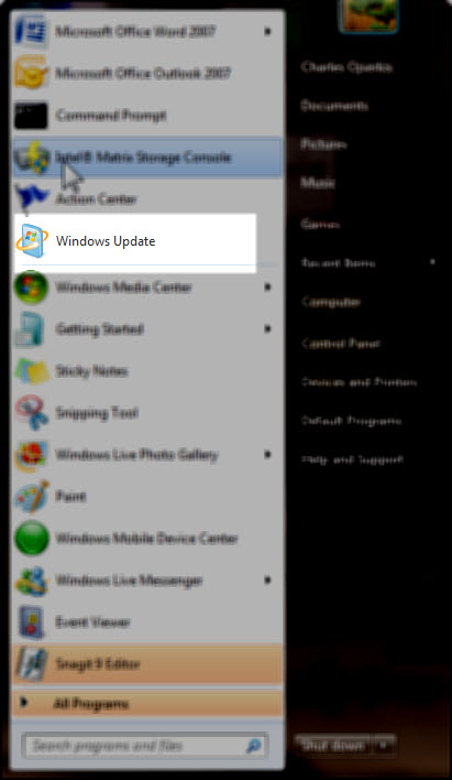Windows Update Shortcut Create In Windows 7 Tutorials