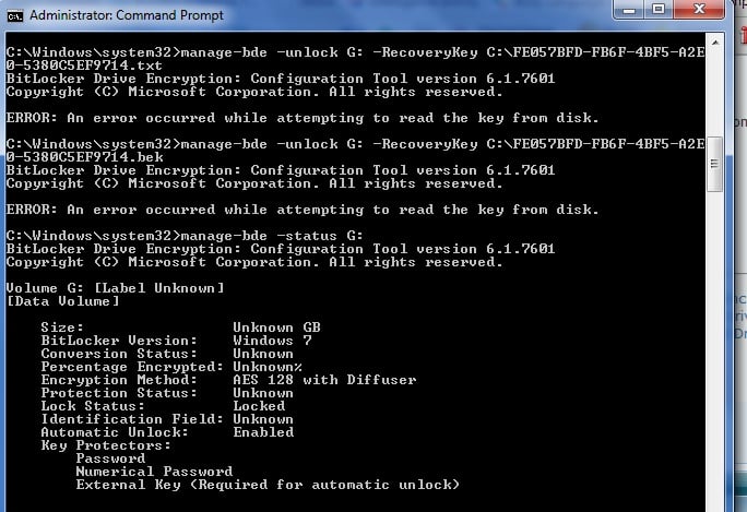 Bitlocker Drive Encryption Unlock A Locked Data Or Removable Drive
