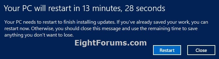 Windows Update - Enable or Disable Automatic Restart | Tutorials Windows Update - Enable or Disable Automatic Restart | Tutorials