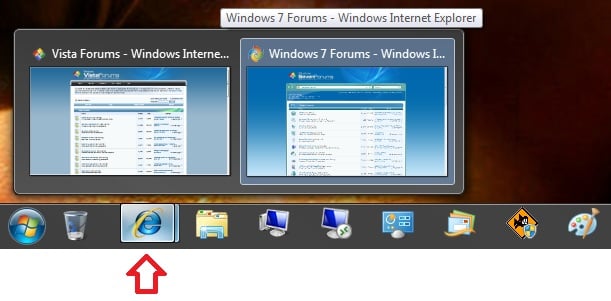 Taskbar Thumbnail Previews - Enable or Disable | Tutorials Taskbar Thumbnail Previews - Enable or Disable | Tutorials