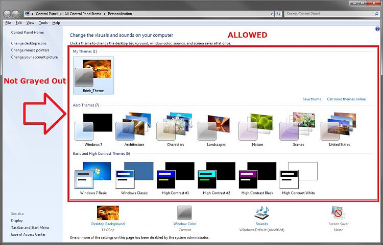 Theme - Allow or Prevent Changing | Tutorials Theme - Allow or Prevent Changing | Tutorials