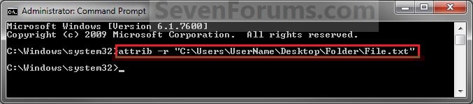 Read Only File And Folder Attribute Tutorials