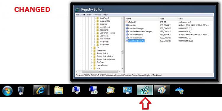 Taskbar Thumbnail Previews - Change Size | Tutorials Taskbar Thumbnail Previews - Change Size | Tutorials