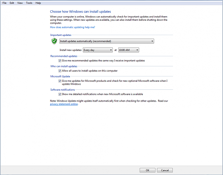 Missing Option In Windows Update Solved Windows 7 Forums