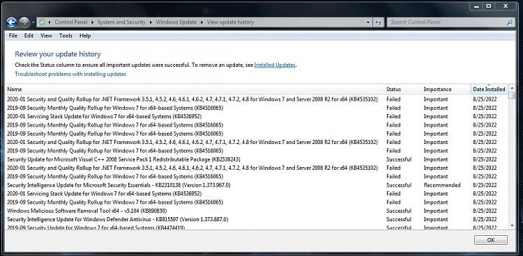 Windows Security Updates Failed to Install. Solved - Windows 7 Forums Windows Security Updates Failed to Install. Solved - Windows 7 Forums